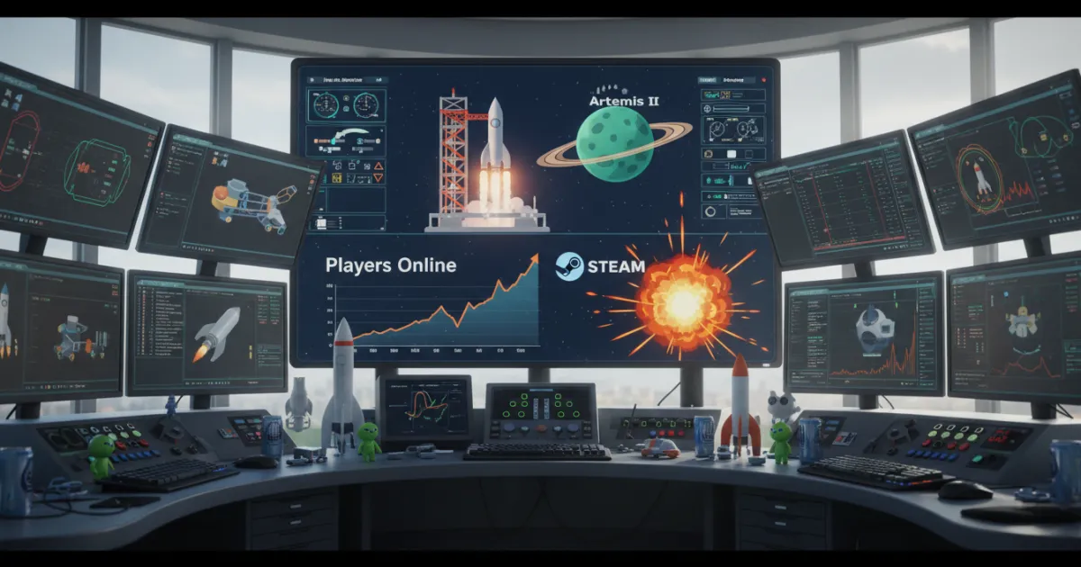 Artemis II: Kerbal Space Program, boom di giocatori su Steam